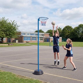 Costway Sloupka na nohejbal Volně stojící basketbalový koš s výškově