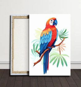 Obraz - Veselý papoušek na větvi