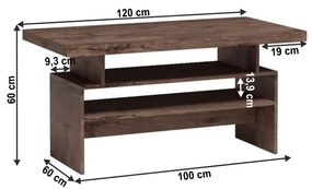 Kondela Konferenční stolek, jasan tmavý, INFINITY I-13