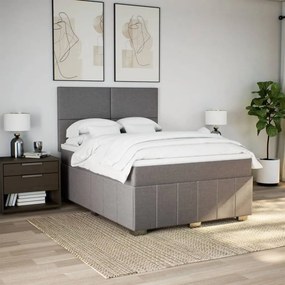 Box spring postel s matrací taupe 140x200 cm textil 3293988