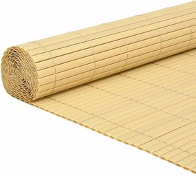 Oboustranný zahradní plot 110 x 400 cm žlutý 317158