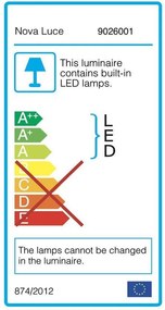 NV 9026001 Venkovní nástěnné svítidlo MAX tmavě šedý ABS čirý a bílý akryl LED 12W 3000K 200-240V 120st. IP65 - NOVA LUCE