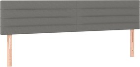 Box spring postel s matrací tmavě šedá 160x200 cm textil 3140146