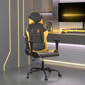 vidaXL Herní židle umělá kůže [3143647] Barva: Černý a zlatý