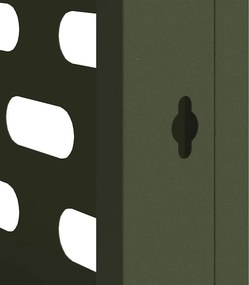 vidaXL Ochrana klimatizace Olivově zelená 110 x 50 x 80 cm