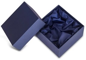 Bohemia Crystal Ručně broušená mísa Leaves Modrá 305mm
