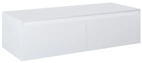 LOTOSAN Akra skříňka s deskou SLIM 120cm, bílá lesklá AQ LN9108