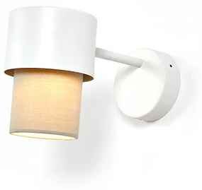 Moderní nástěnná lampička Kan Wall Barva svítidla: Bílá, Dekor: Cotonet písčitý