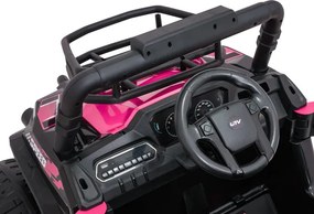 Elektrické terénní autíčko UTV LIFT růžové