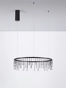 Hliníkové LED stmívatelné závěsné svítidlo v leskle stříbrné barvě ø 65 cm Stellar – Nova Luce