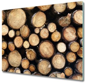 Skleněná krájecí deska Klenotnické dřevo 60x52 cm