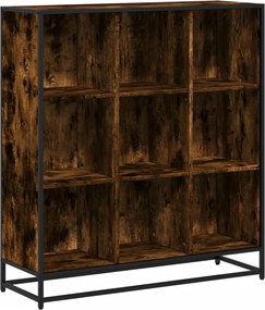 Knihovna kouřový dub 97,5x33x107,5 cm kompozitní dřevo a kov 3300862