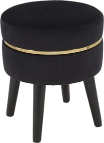 Taburet PARIS 35 cm černý