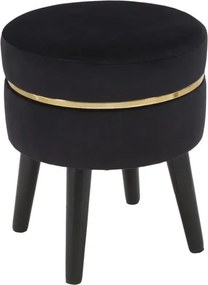 Taburet PARIS 35 cm černý