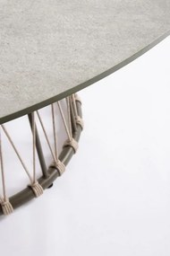 BIZZOTTO Kulatý zahradní jídelní stůl LANAI hnědý 150 cm 0660544