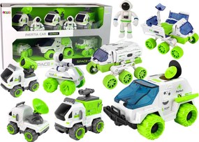 LEAN Toys Sada vesmírných vozidel 6v1 rover satelit pro děti