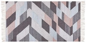 Jutový koberec 80 x 150 cm vícebarevný NAKAS Beliani