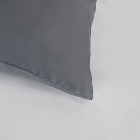 Saténové povlečení LUXURY COLLECTION tmavě šedé/světle šedé - 1x 140/200, 1x 70/90cm