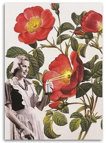 Gario Obraz na plátně Žena malující květiny - Lili Chartrand Rozměry: 40 x 60 cm