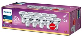 SADA 10x LED Žárovka Philips GU10/4,6W/230V 2700K
