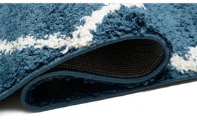 Běhoun shaggy Praka modrý 60 cm