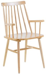OnaDnes -20% Dřevěná jídelní židle Kave Home Tressia s područkami