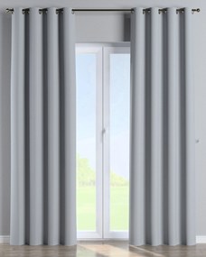 Závěs na kroužcích barva šedá látka zatemňovací