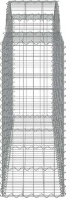 Klenuté gabionové koše 40ks 200x50x100/120cm pozinkované železo 3146338