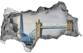 Wallmuralia Fototapeta díra na zeď 3D Temže Londýn 95x73 cm
