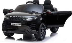 LEAN CARS Elektrické autíčko Range Rover Evoque černé lakované