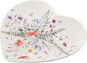 Porcelánový dezertní talíř MÁK, srdce, 17,5 cm