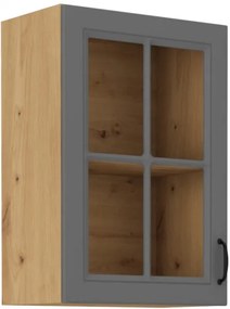 Kuchyňská skříňka Stilo 40 GS-72 1F korpus dub artisan, dvířka šedá DUST