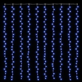 Světelný závěs 3 x 3 m 300 LED diod modré světlo 8 funkcí 328930