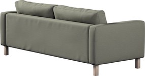 Potah na pohovku IKEA  Karlstad 3-místná, nerozkládací, krátký barva šedá látka pletený vzor