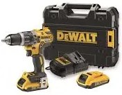 Aku bezuhlíková vrtačka/šroubovák s příklepem DeWALT DCD796D2 18V XR Li-Ion 2x2,0 Ah + kufr