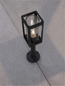 NV 9060193 Venkovní sloupkové svítidlo FIGO tmavě šedý hliník a čiré sklo E27 1x12W 220-240V bez žárovky IP54 - NOVA LUCE