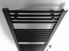 Aqualine Aqualine, DIRECT-E elektrické topné těleso, rovné, 450x960 mm, 300 W, černá, ILE94TB