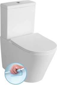 Sapho Paco - WC kombi, Rimless, vario odpad, bílá PC1012WR