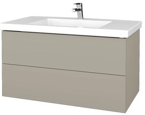Dřevojas Koupelnová skříňka VARIANTE SZZ2 100 Varianta: N01 Bílá lesk / L01 Bílá vysoký lesk