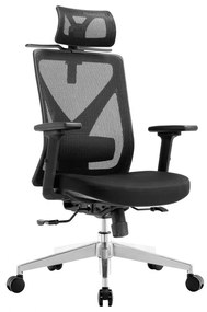 Kancelářská ergonomická židle Neoseat JERROD — černá, nosnost 150 kg