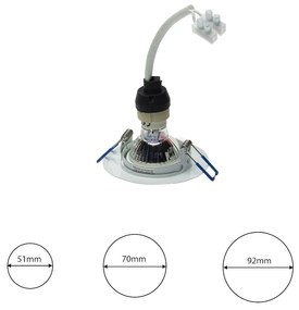 Podhledové svítidlo Round1, 1x bílé kovové stínítko, w