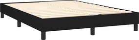Box spring postel s matrací černá 140 x 190 cm textil 3140131