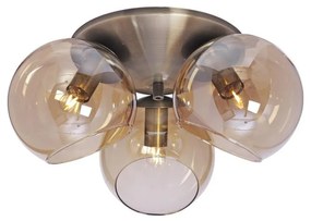 Cottex P2423AA - Stropní svítidlo CAPELLA 3xE14/40W/230V pr. 37 cm kouřová/hnědá P2423AA
