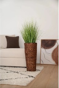 Umělá tráva v květináči ZEBRA, plast, výška 60 cm, zelená