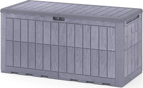 Costway Úložný box odolný proti povětrnostním vlivům 455 L venkovní – šedá
