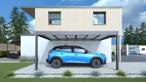 LANIT PLAST, s.r.o. kovový přístřešek / carport TRIGANO JARDIN LIBECCIO WALL LG2464