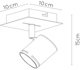 Lucide 26994/05/31 - LED Stmívatelné bodové svítidlo RILOU 1xGU10/5W/230V