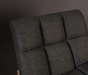 Tmavě šedé křeslo Dutchbone Bar
