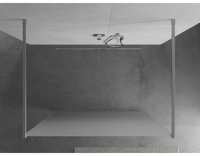 Mexen Kioto, sprchová zástěna Walk-In 100 x 200 cm, 8mm sklo námraza, broušená ocel profil, 800-100-002-97-30