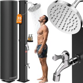 Solární sprcha černý 35L